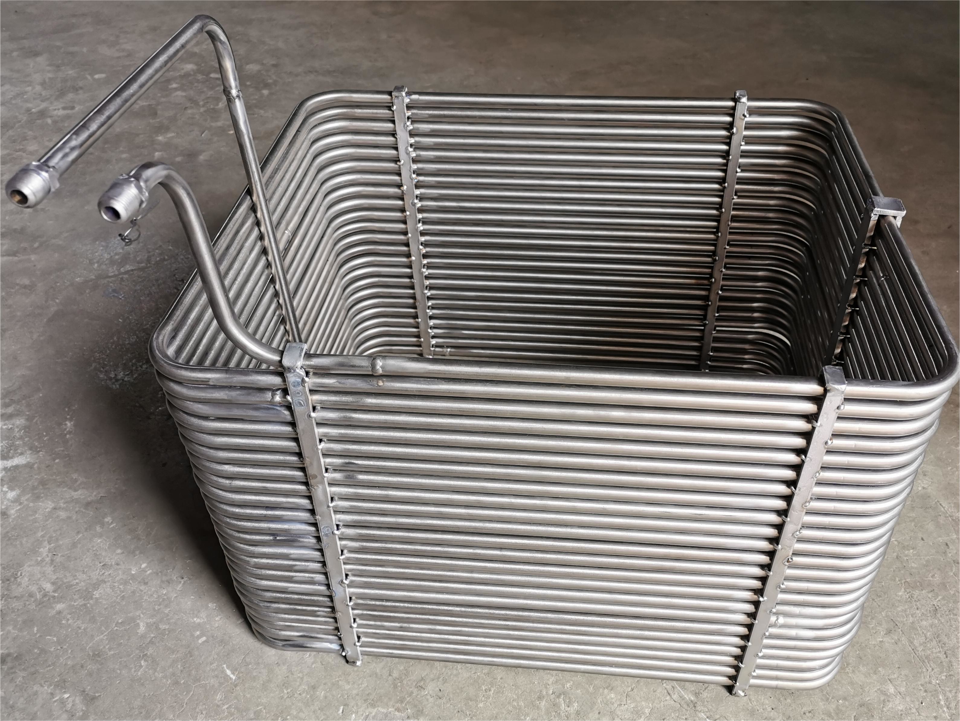 Titanium Rectangle Frame Coil Tube With ASTM B338 For Heat Exchanger