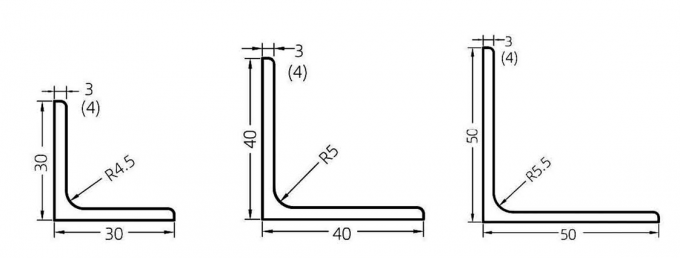 Width 3mm-10mm Titanium Angle L Type/Profiles Titanium Profiles