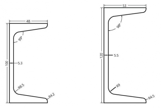 Cold Rolling Titanium Channel Profiles In Grade Gr1 With Bright Finish