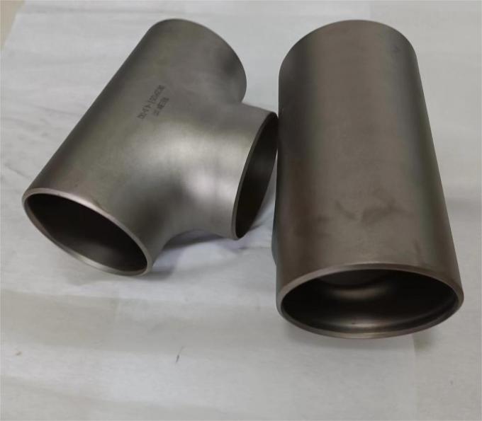 Butt Welded Titanium Gr2 Gr4 Gr5 Straight Tee With ASME B16.9 B36.19M